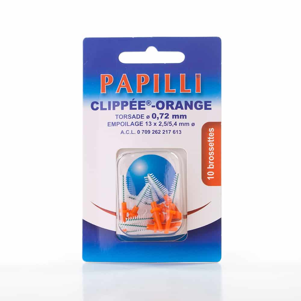 PAPILLI®-CLIPPEE® ORANGE CONIQUE LARGE - 0.72 mm - Papilli